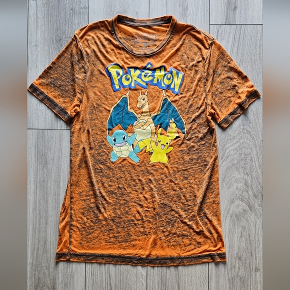 Pokemon | Shirts | Pokemon Charizard Shirt Size Medium Squirtle Pikachu ...